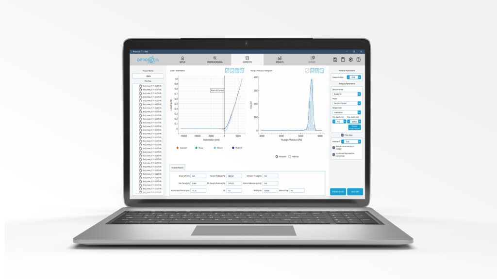 Prova - nanoindentation analytics software | Optics11 Life